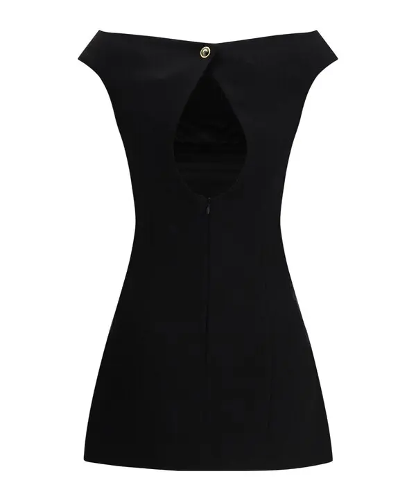 MARINE SERRE Sleeveless Mini Dress With Moon Pattern