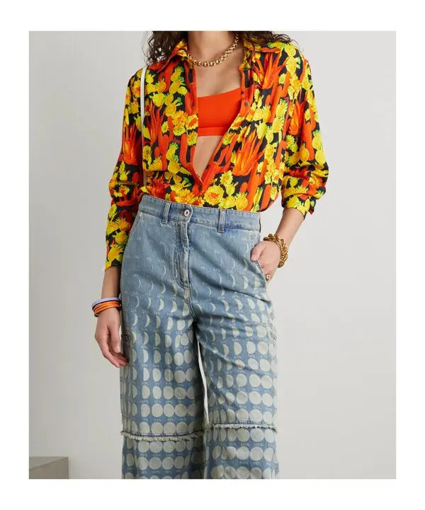 Loewe Viscose Cactus Print Shirt