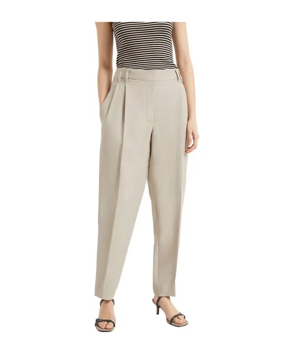 Brunello Cucinelli Straight-leg Pleated Trousers