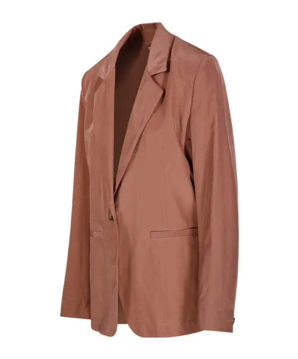 FORTE_FORTE Boxy Jacket - Brown