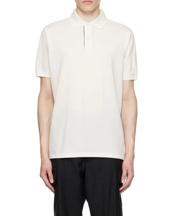 Paul Smith Artist Stripe Placket Polo Shirt - White