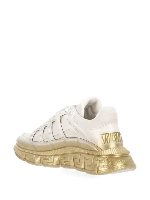 Versace Trigreca Lace-up Sneakers - Nude