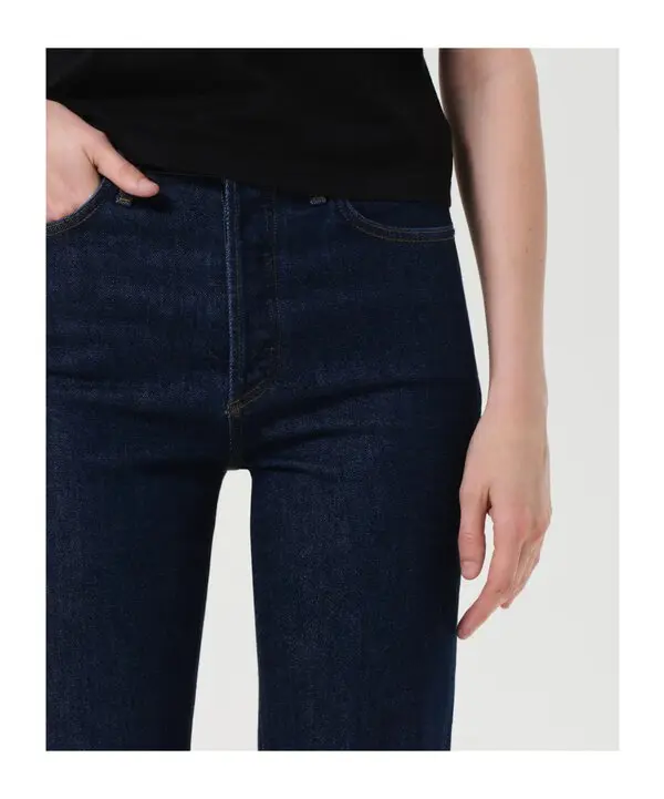AGOLDE 90's Pinch Waist High Rise Straight Long Jeans