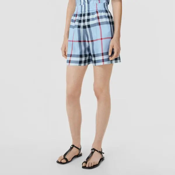 Burberry Check Patterned Bermuda Shorts