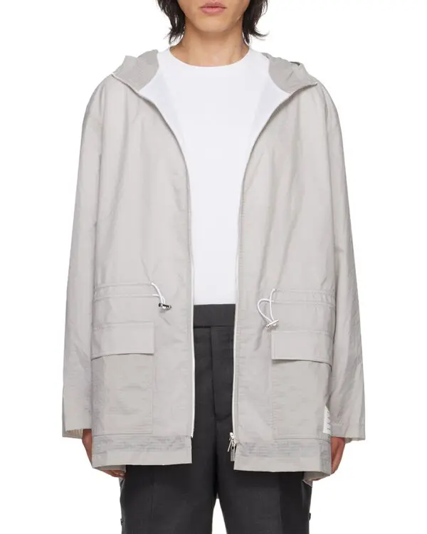 Thom Browne Zip Up Hooded Jacket
