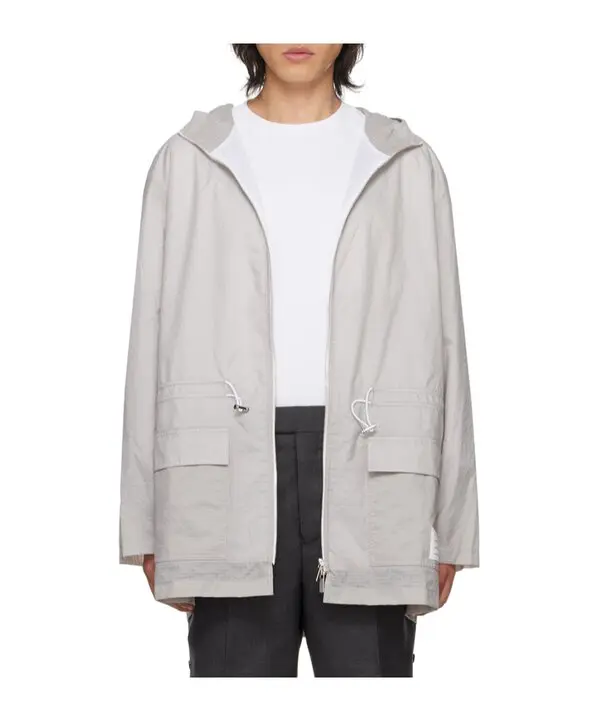 Thom Browne Zip Up Hooded Jacket