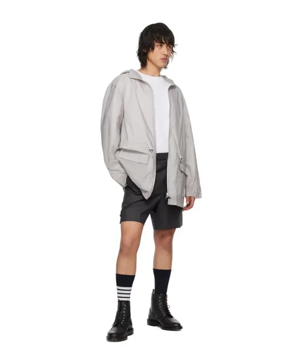 Thom Browne Zip Up Hooded Jacket