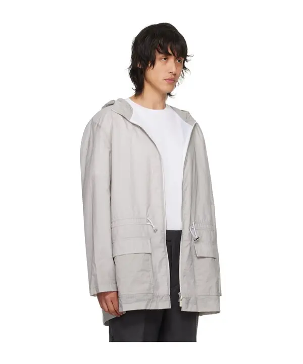 Thom Browne Zip Up Hooded Jacket