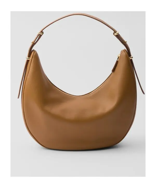 Prada Zip-up Shoulder Bag - Brown