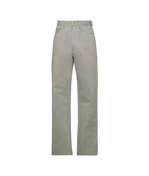 MAISON MARGIELA High Waist Tapered Leg Trousers - Gray