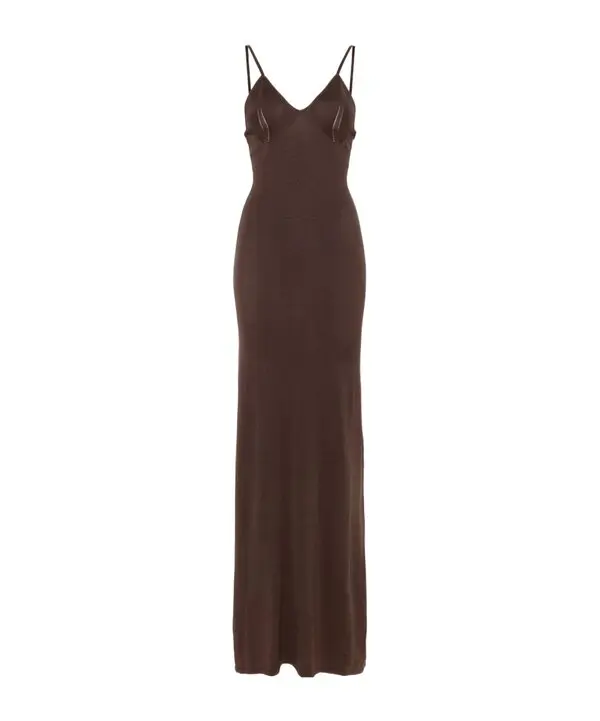 AYA MUSE Knitted Maxi Dress - Chocolate