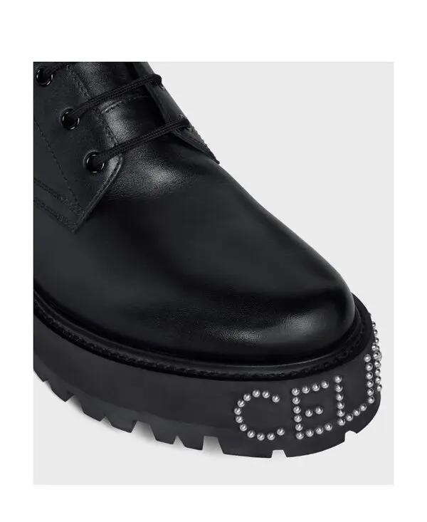 Celine Bulky Lace-up Boot With Studded Outsole