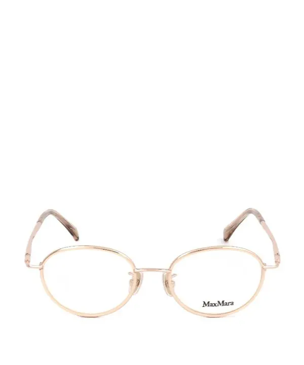 Max Mara Oval Frame Glasses - White