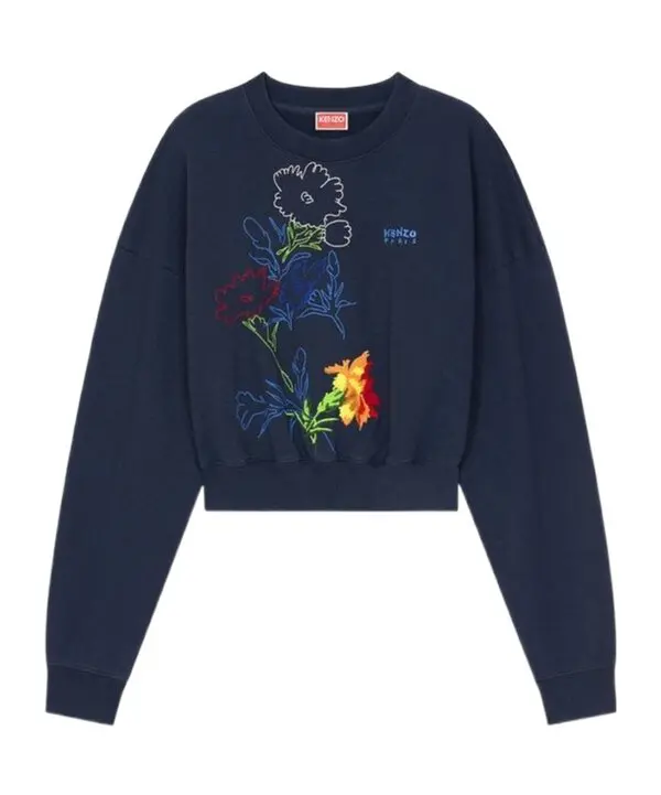 Kenzo Embroidered Floral Sweatshirt
