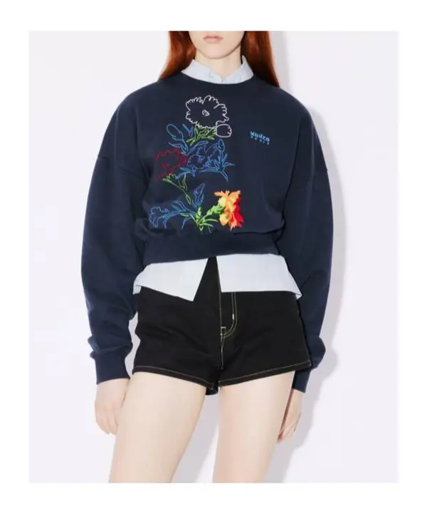 Kenzo Embroidered Floral Sweatshirt