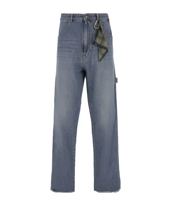 DARKPARK Multi-pocket Jeans With Belt Loops - Gray