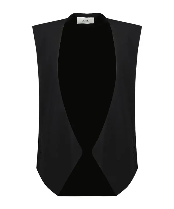 Ami V-neck Waistcoat - Black