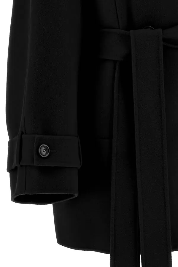 Sportmax Double-breasted Belted Trench Coat