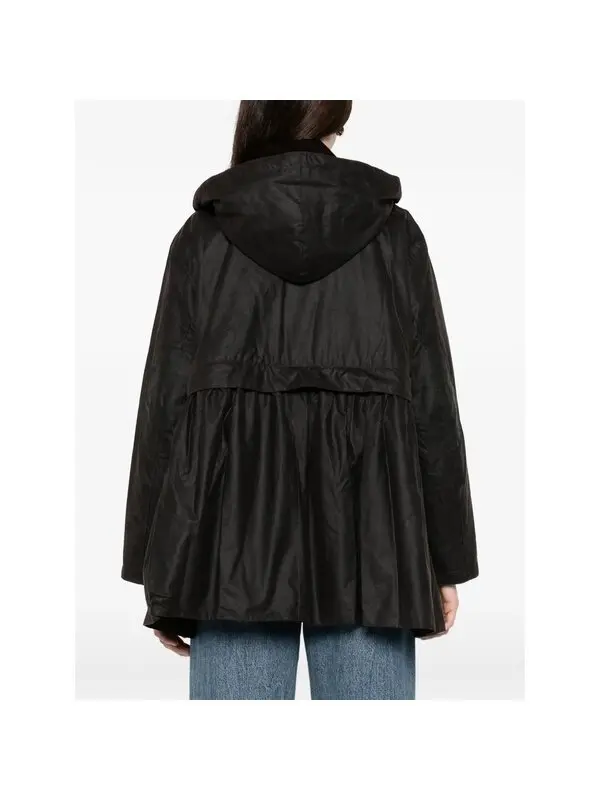 Barbour X Ganni Peplum Waxed Jacket