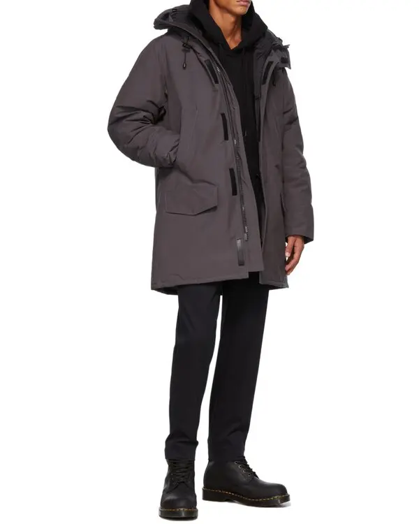 Canada Goose Huron Logo-patch Hoodie - Black