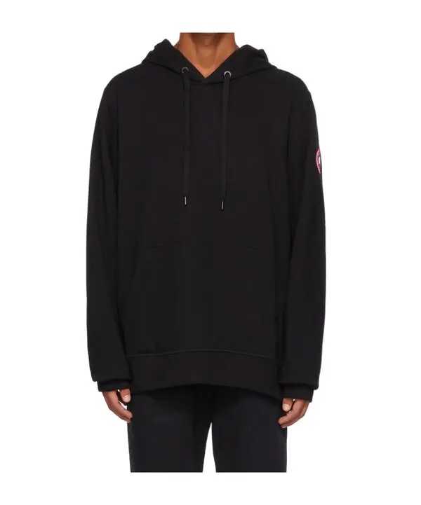 Canada Goose Huron Logo-patch Hoodie - Black
