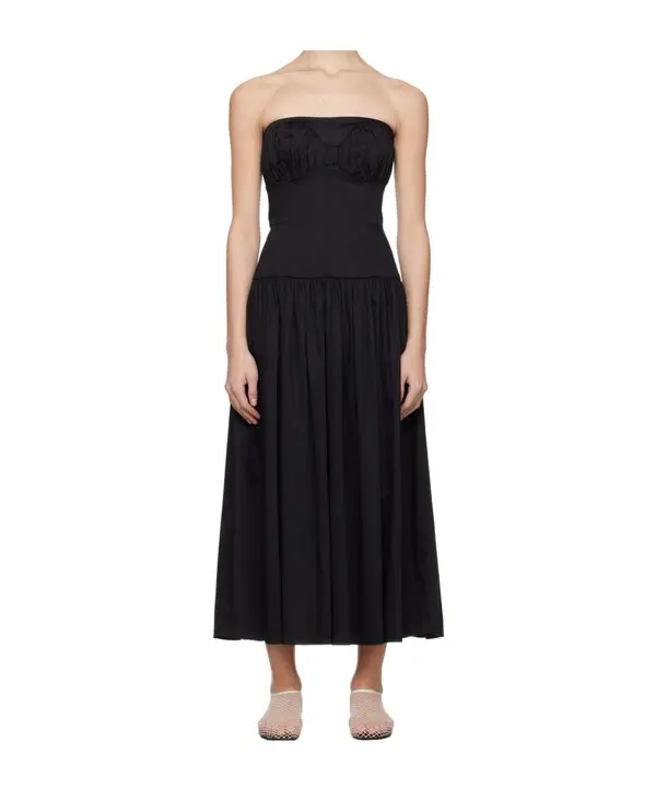 Tove Sleeveless Maxi Dress With Pleated Bust