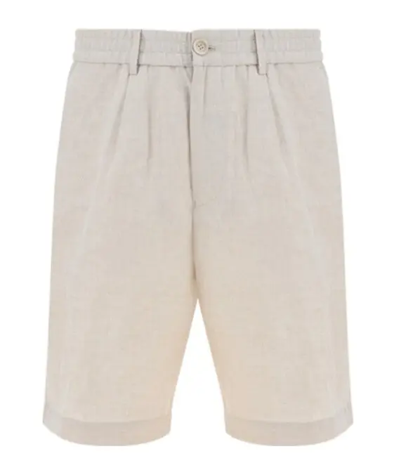 Brunello Cucinelli Bermuda Shorts With Elasticated Waist - Nude