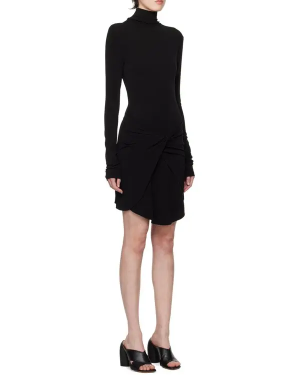 Off-White High Neck Mini Dress