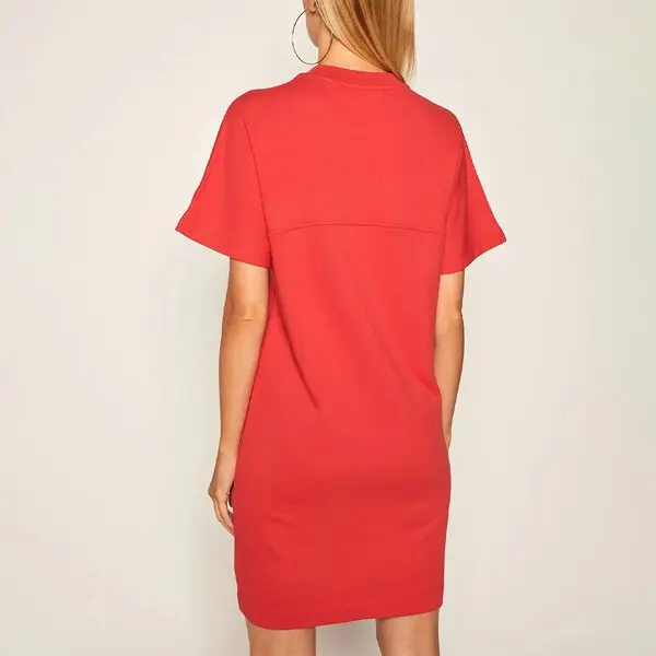 Moschino Round Neck Logo Dress