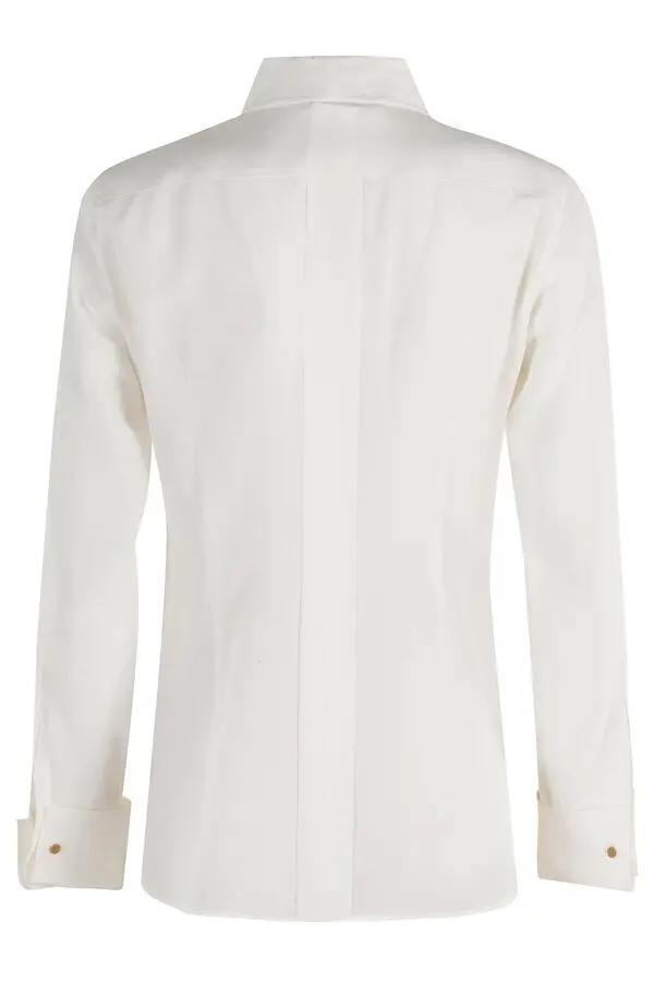 Max Mara Apollo Long-sleeved Shirt With Ribbon Detail - No