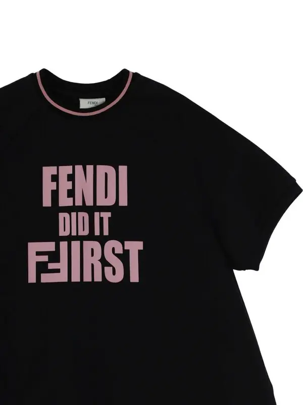 Fendi Ruffled Hem Dress