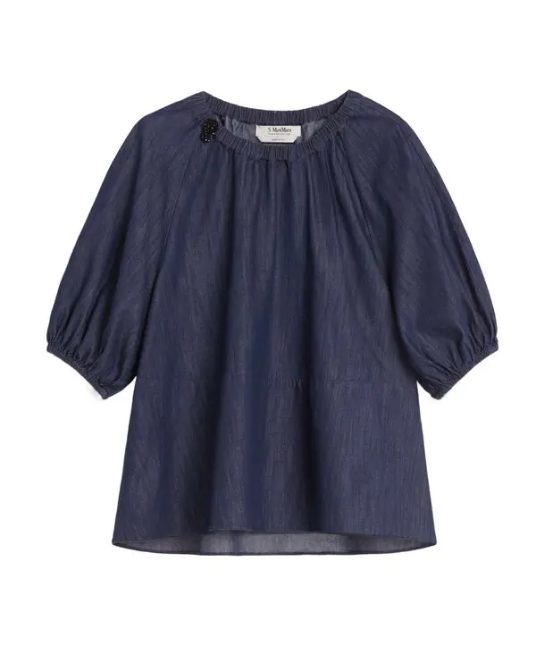 Max Mara Lightweight Denim Blouse - Night Blue
