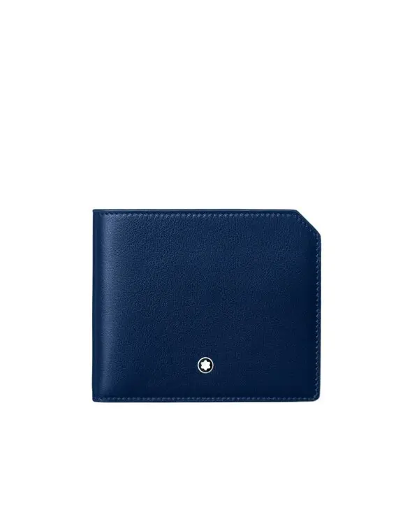 Montblanc Bi-fold Leather Wallet - Blue