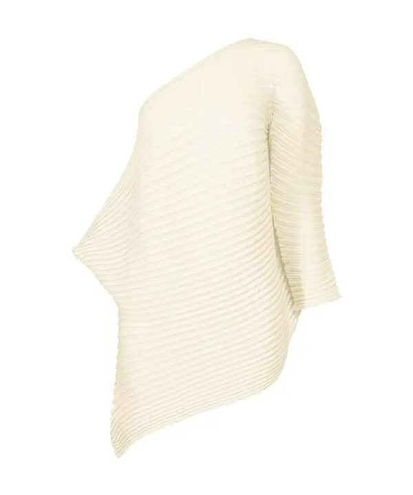Issey Miyake Asymmetrical Knit Top - Asa White