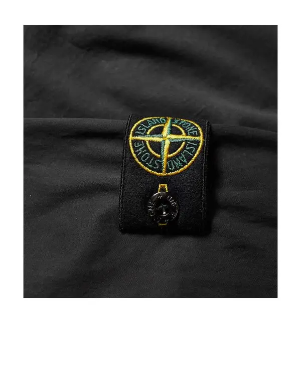 Stone Island Logo Detail Zip-up Casual Jacket