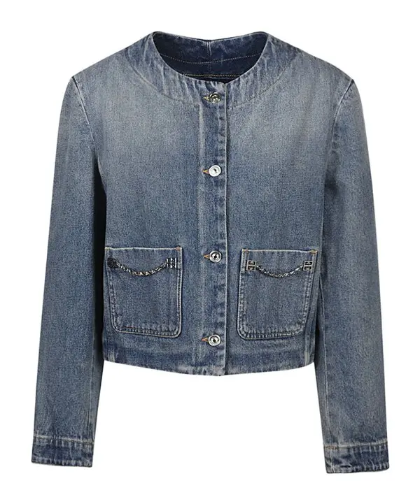 Givenchy Chain-detailed Denim Jacket