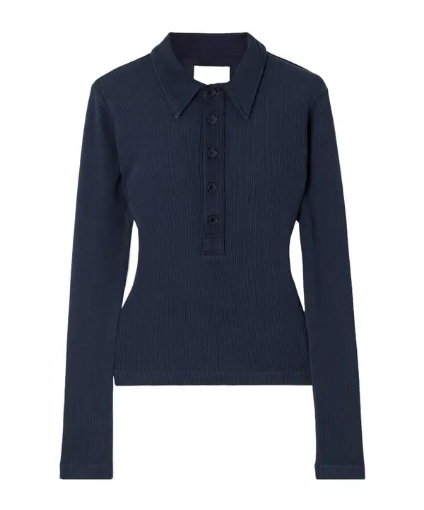 Citizens Of Humanity Long-sleeved Polo Shirt - Navy