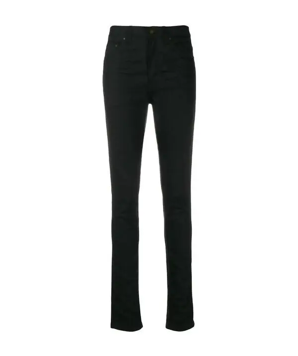 Saint Laurent Mid-rise Skinny Jeans - Black