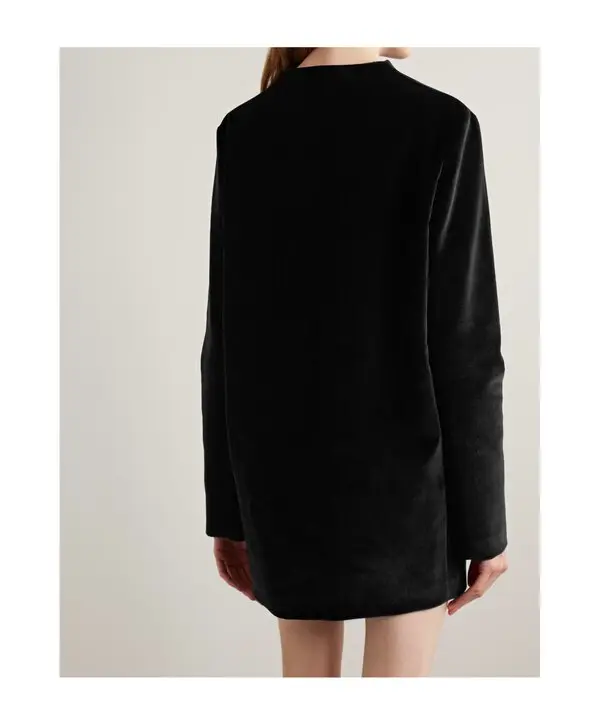 Khaite Long-sleeved Dress With Slit Neckline
