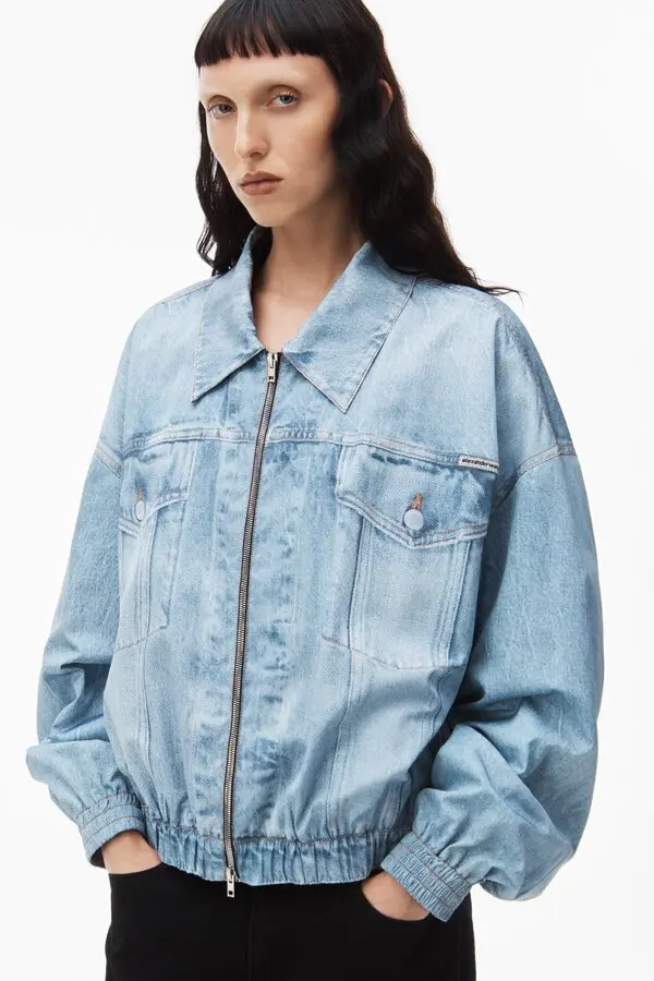 Alexander Wang Denim Bomber Jacket
