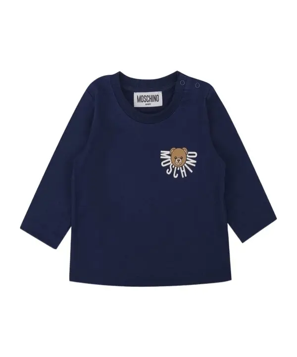 Moschino Bear-print Long-sleeve T-shirt