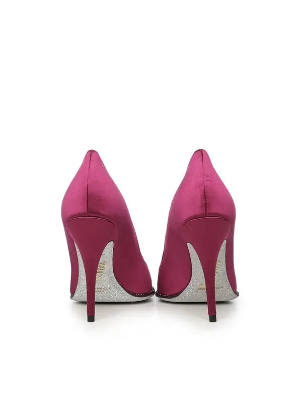 Rene Caovilla Pointed Toe Stiletto Heeled Sandals