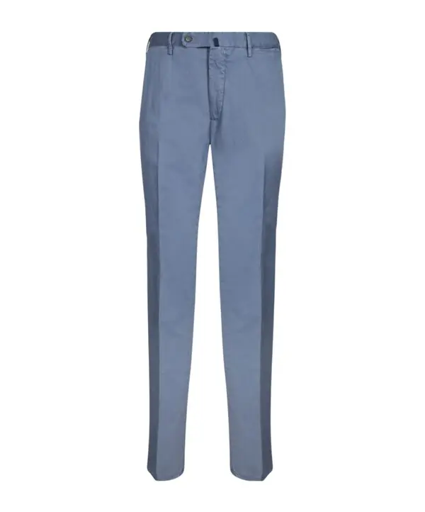Incotex Regular Fit Trousers With Zip Closure - Blue