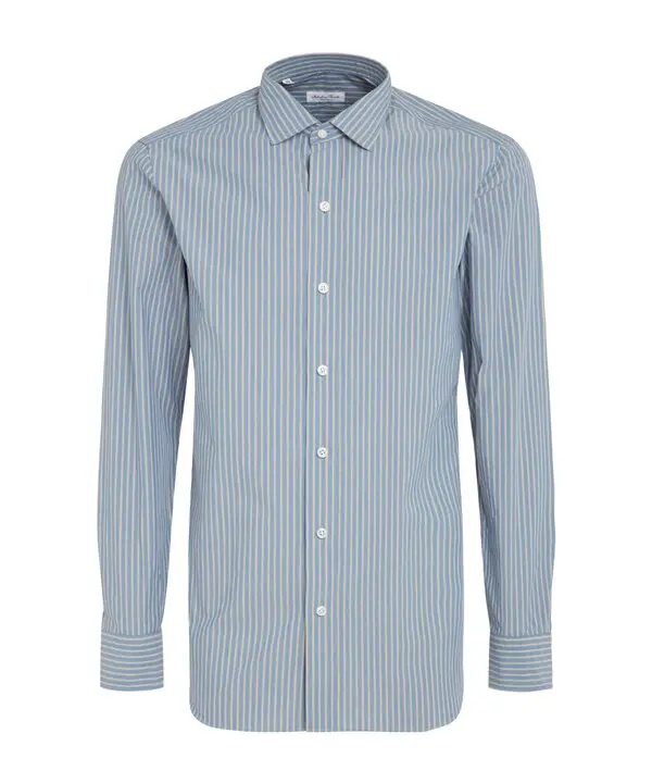 SALVATORE PICCOLO Striped Long-sleeved Shirt