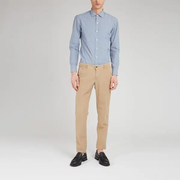 SALVATORE PICCOLO Striped Long-sleeved Shirt