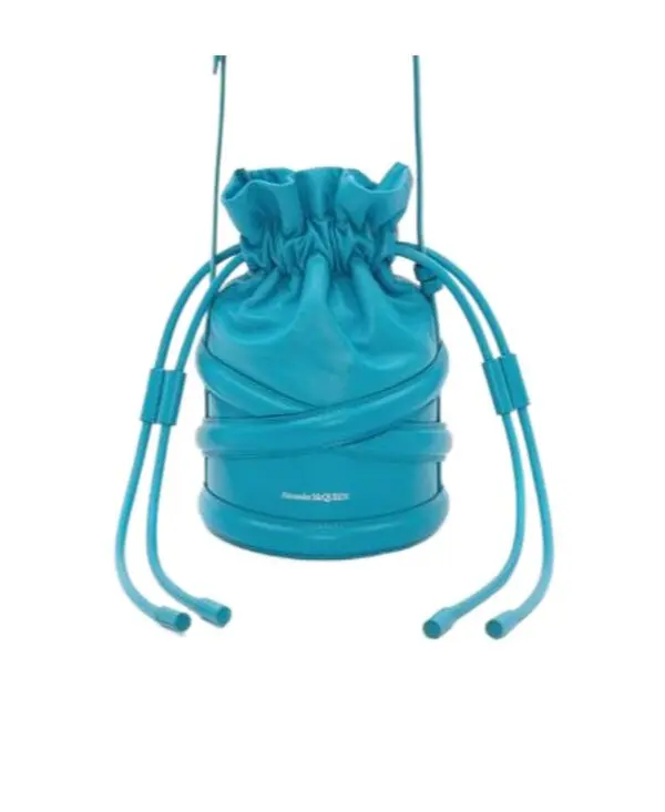 Alexander McQueen Logo Detailed Drawstring Bucket Bag