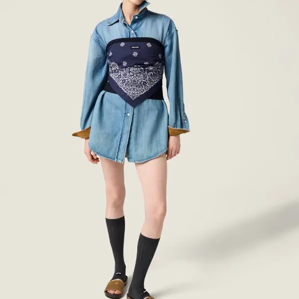 Miu Miu Denim Button-up Shirt