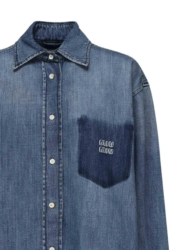 Miu Miu Denim Button-up Shirt