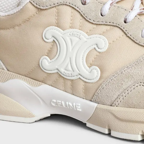 Celine Runner Cr-04 Sneakers In Nylon, Mesh, Calfskin, And Suede Calfskin