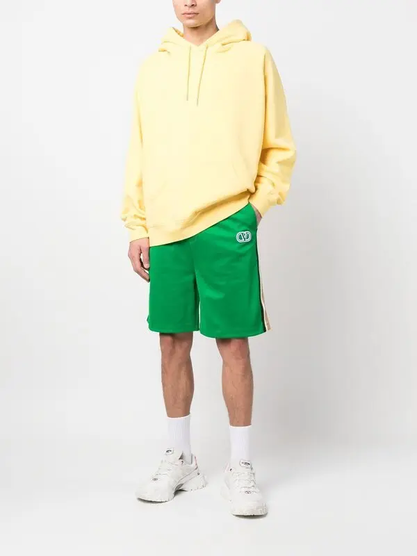 Valentino Garavani Vlogo Side-stripe Track Shorts